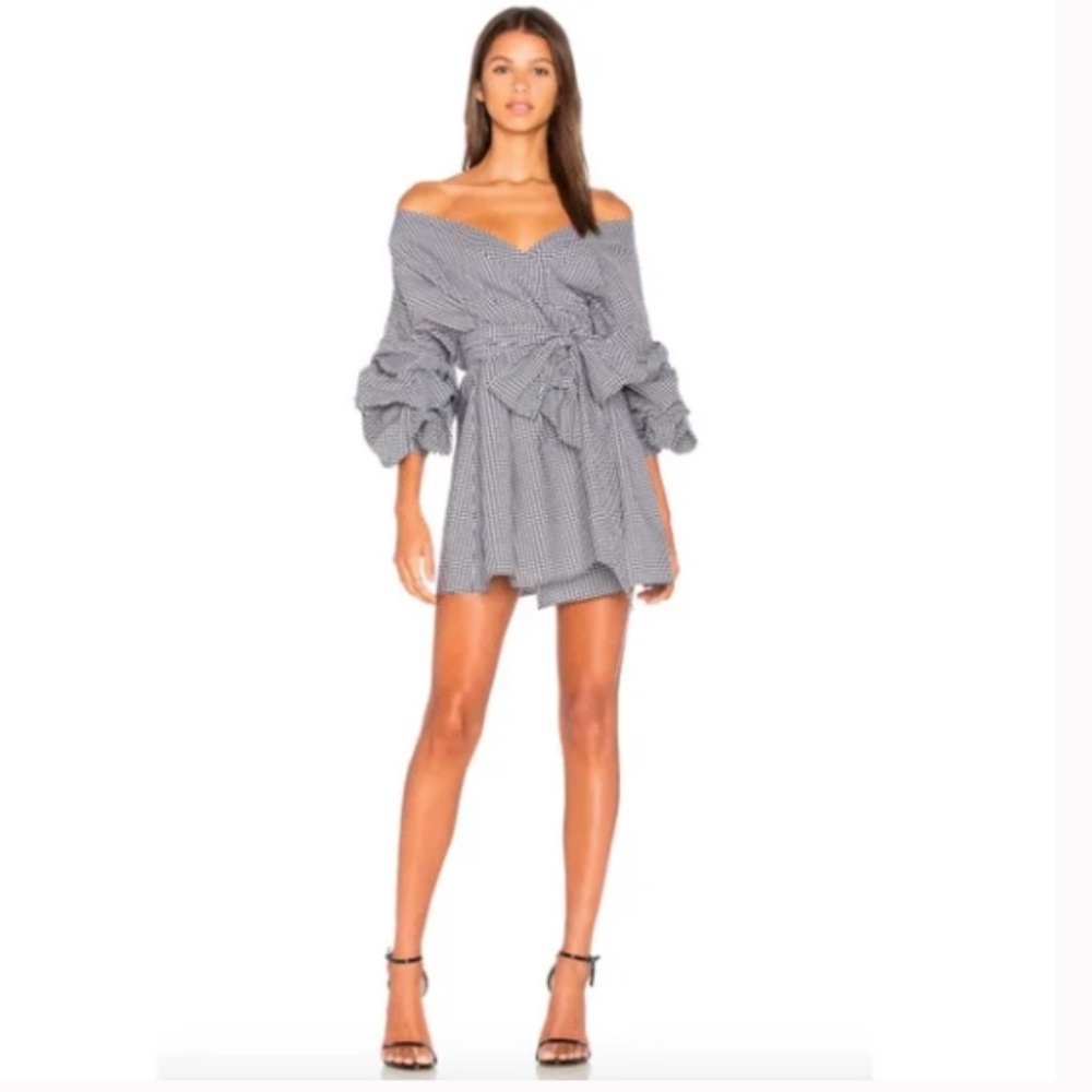 Alexis X Revolve Maren Gingham Dress - Gem